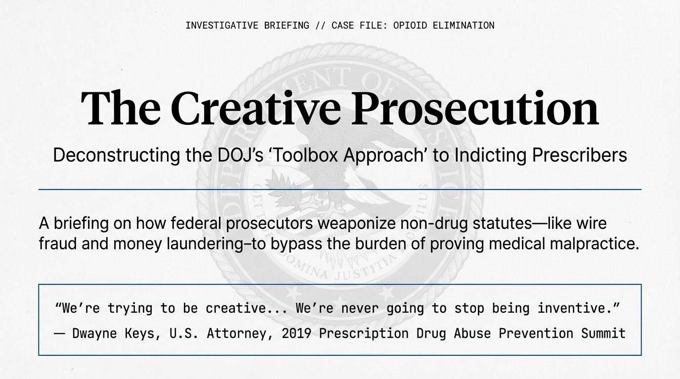 Creative Prosecution: DOJ's New Tactics Against Doctors